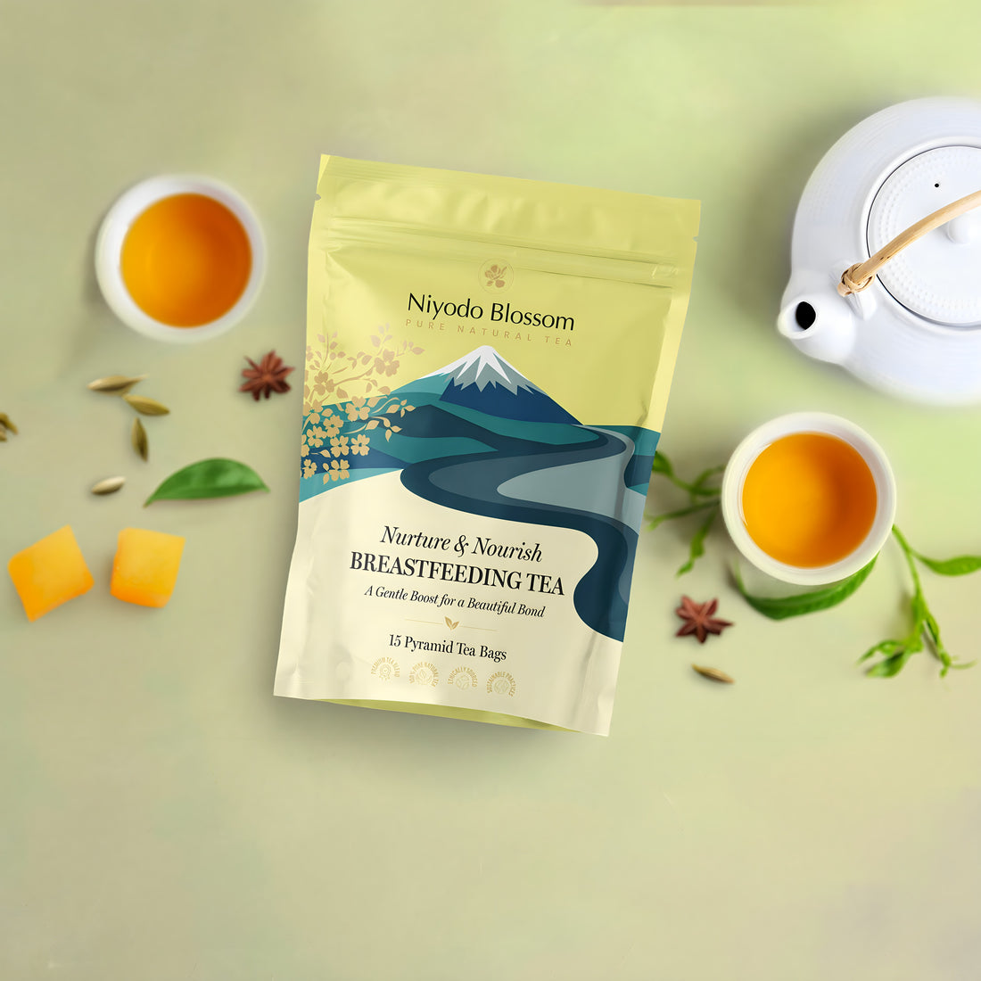 Nurture & Nourish Breastfeeding Milk Tea| Niyodo Blossom