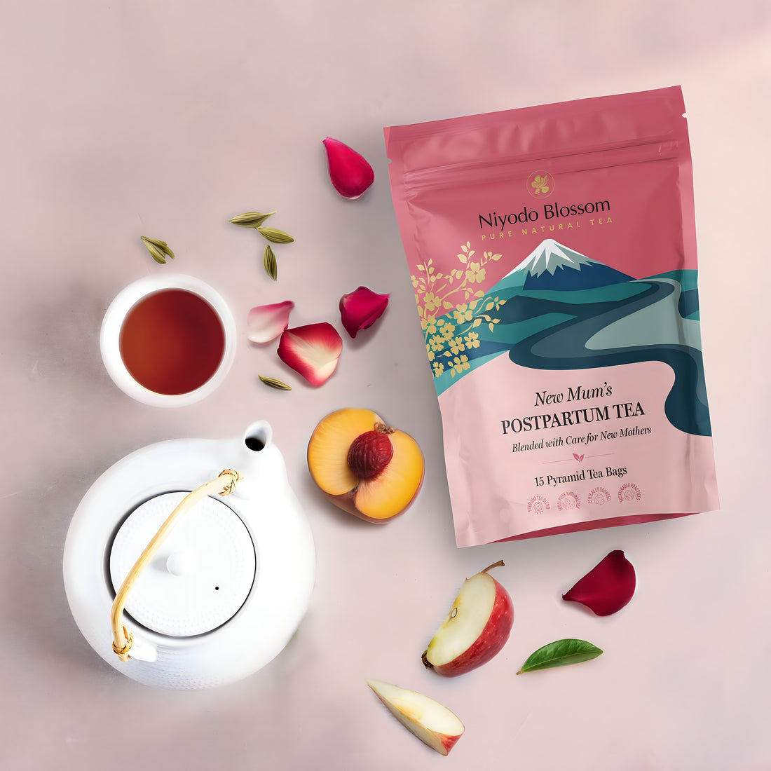 Buy New Mum’s Postpartum Super Healthy Tea - Niyodo Blossom